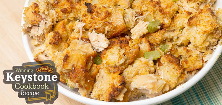 Grandma's Chicken and Dressing Recipe | Classic Comfort Food | Keystone ...