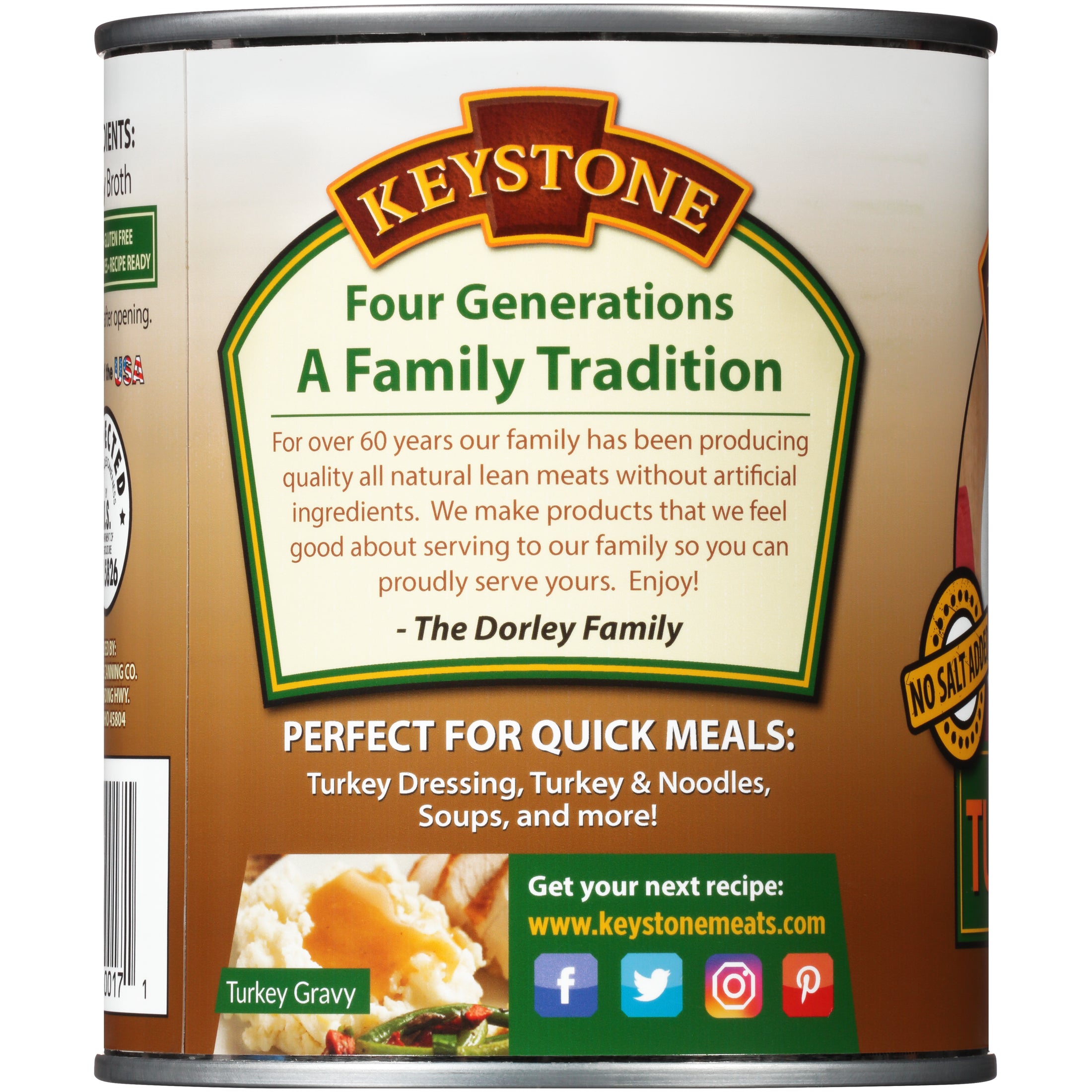 Turkey Broth Cans 27 oz | Pack of 12 Cans | Keystone Meats
