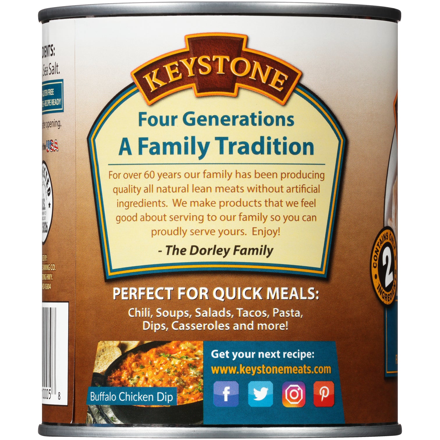 Canned Chicken | All Natural Chicken in 28 oz Cans | Keystone Meats