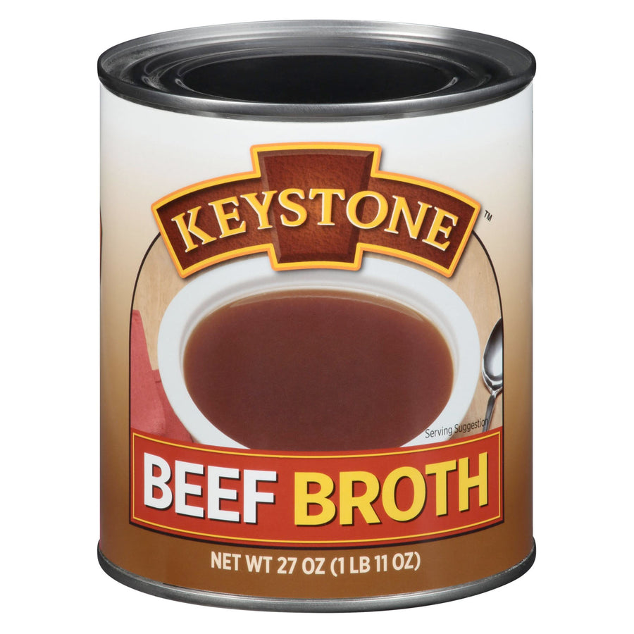 Beef Broth Cans 27oz | Case of Beef Broth | Keystone Meats
