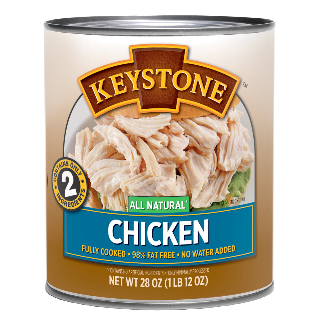 Canned Chicken | All Natural Chicken in 28 oz Cans | Keystone Meats