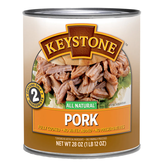All Natural Canned Pork (28oz) | Fully Cooked Pork in a Can | Keystone ...